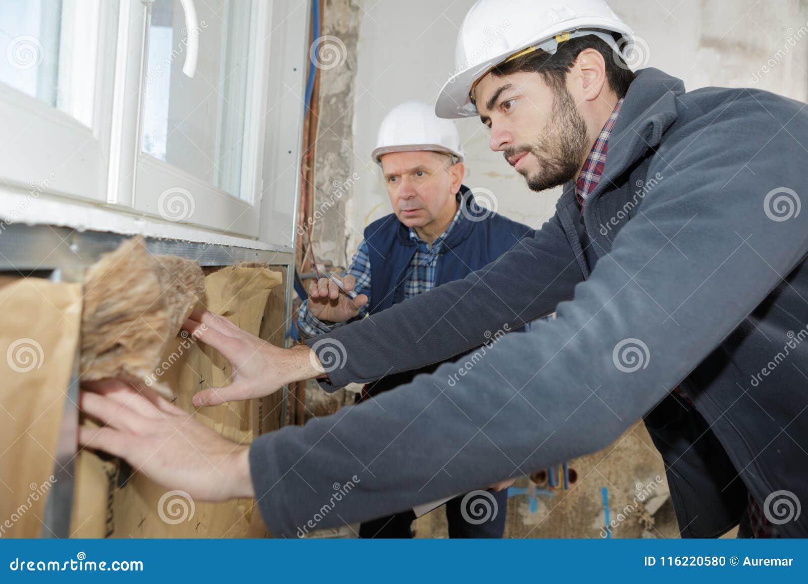 Workers Putting in Isolation Stock Photo - Image of work, home: 116220580
