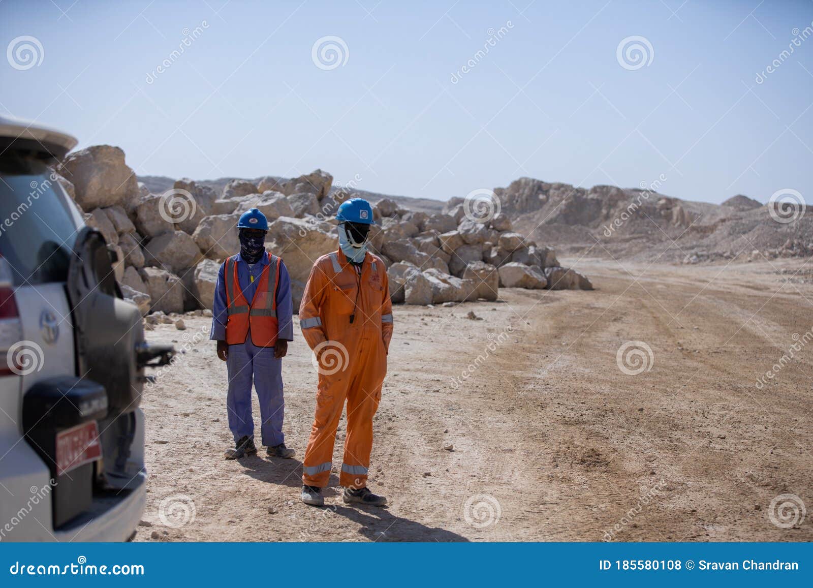 Workers in Quarry Mining Area Editorial Stock Photo - Image of place ...