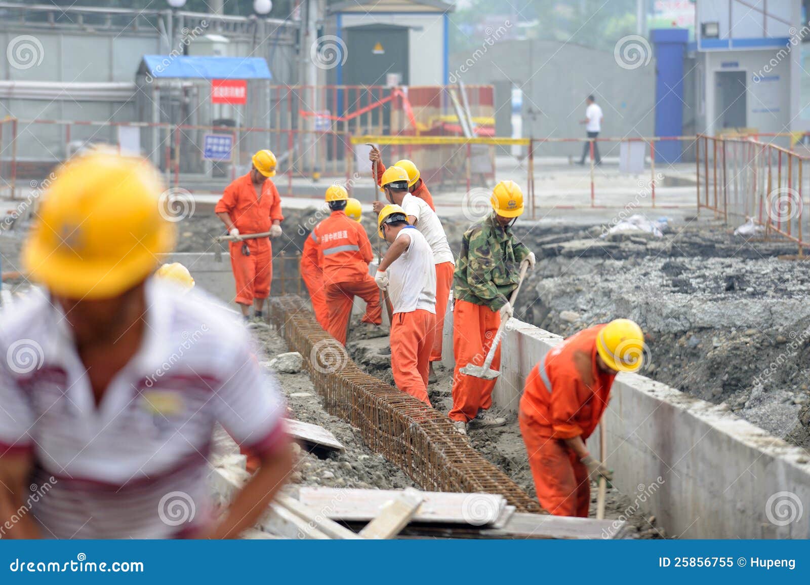 Workers are repairing road editorial image. Image of asphalt - 25856755