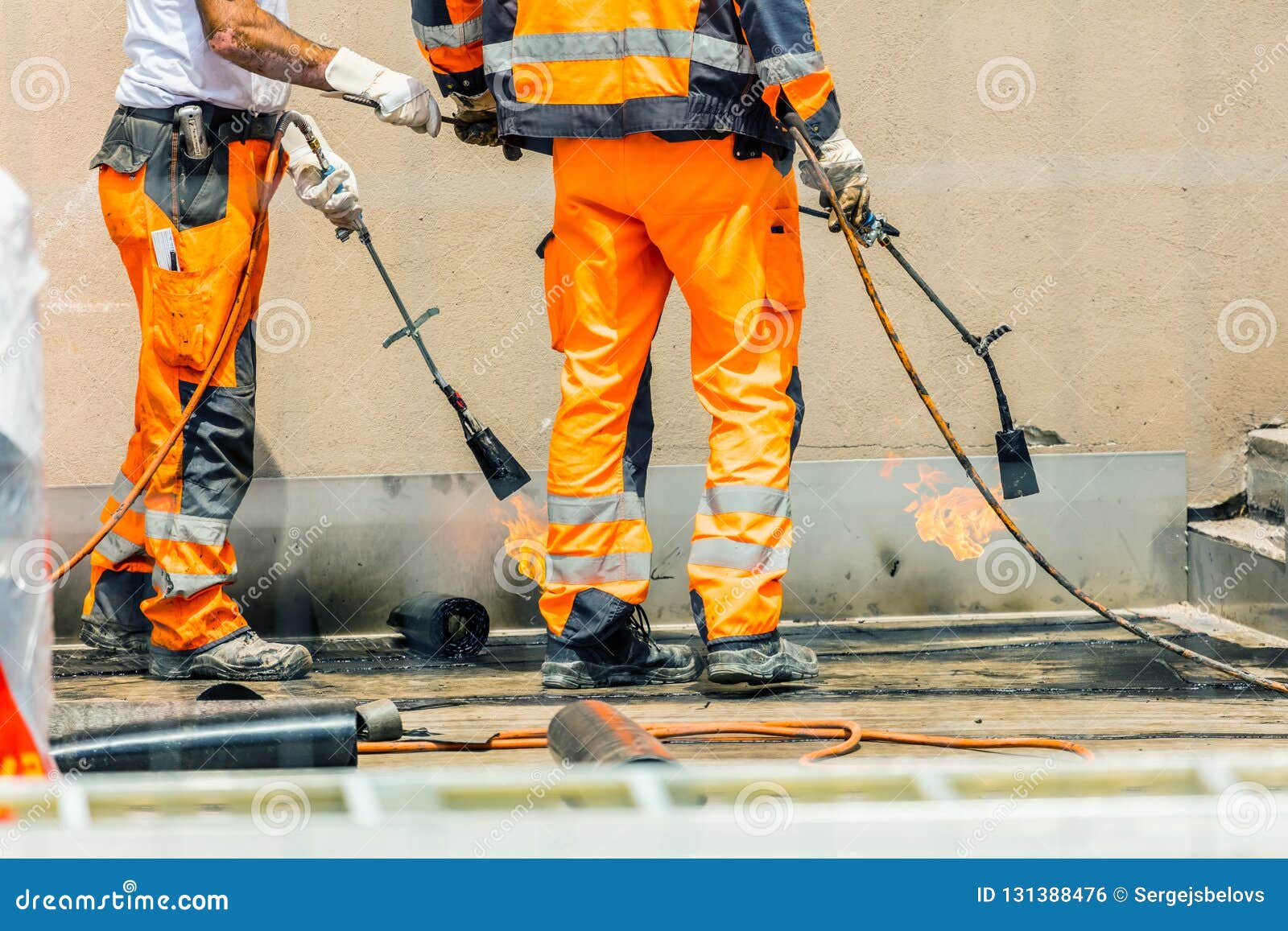 Workers on a Road Construction, Industry and Teamwork Work Conzept ...