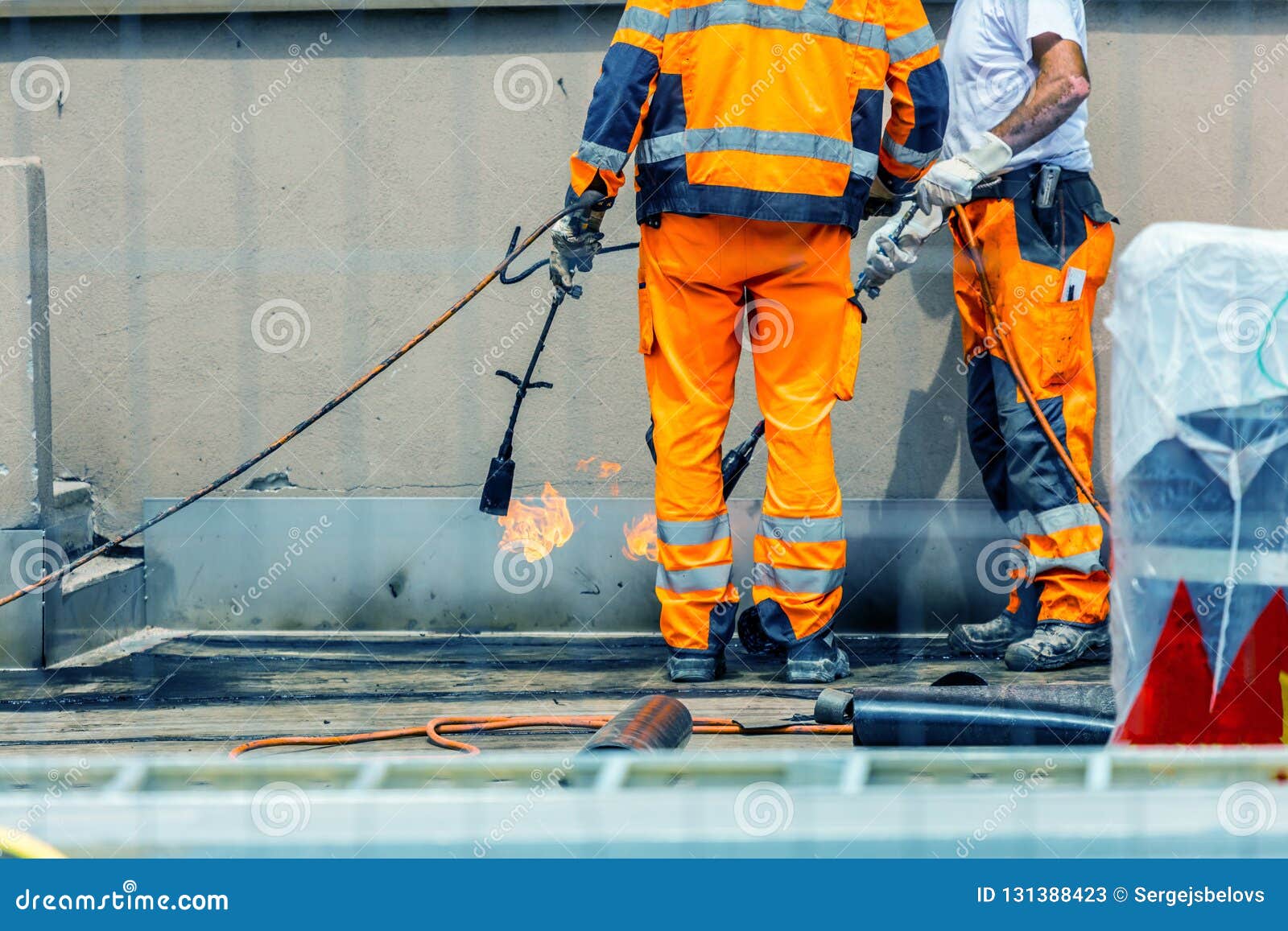 Workers on a Road Construction, Industry and Teamwork Work Conzept ...