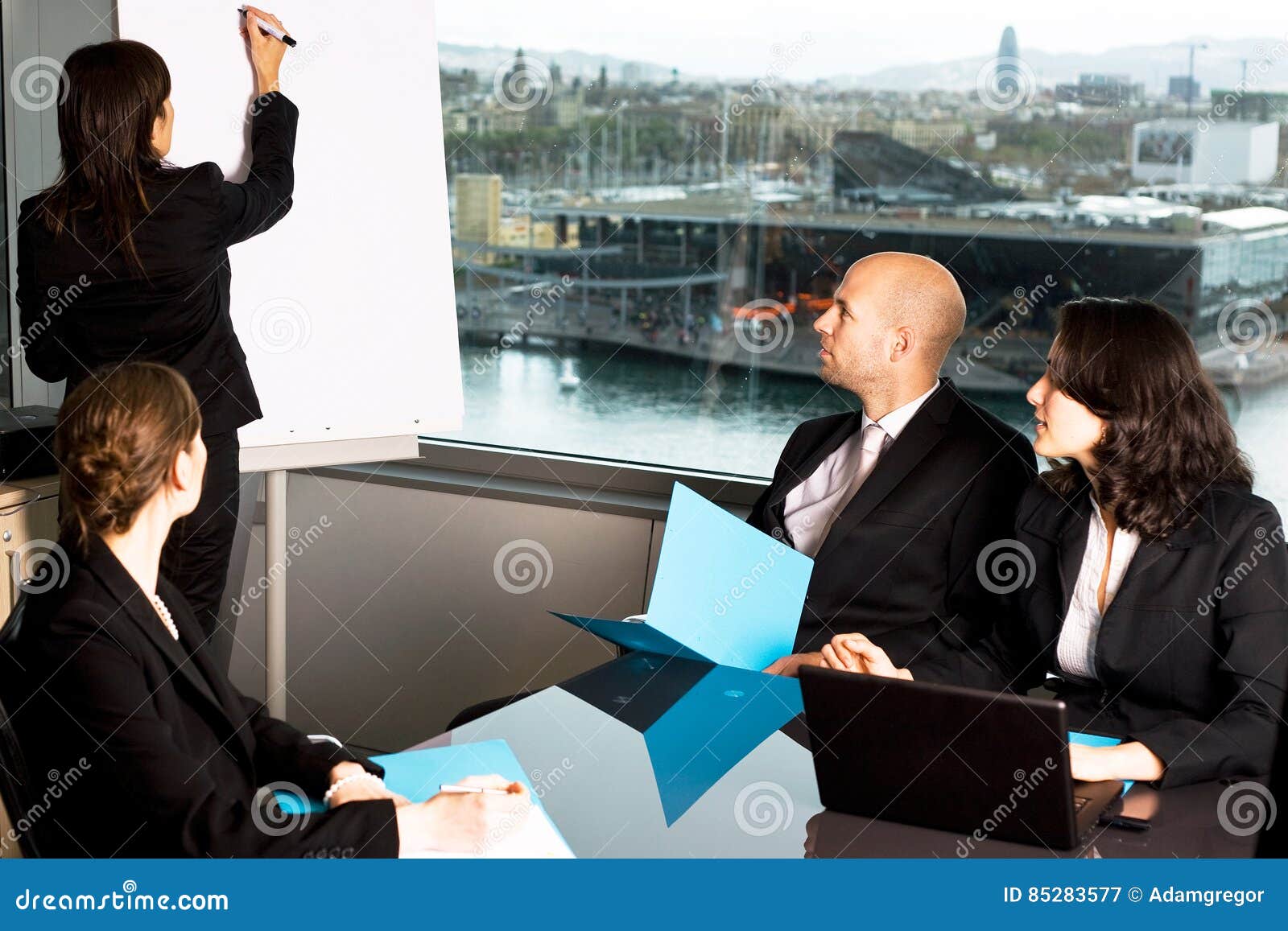 Workers in a seminar stock image. Image of employee, leader - 85283577