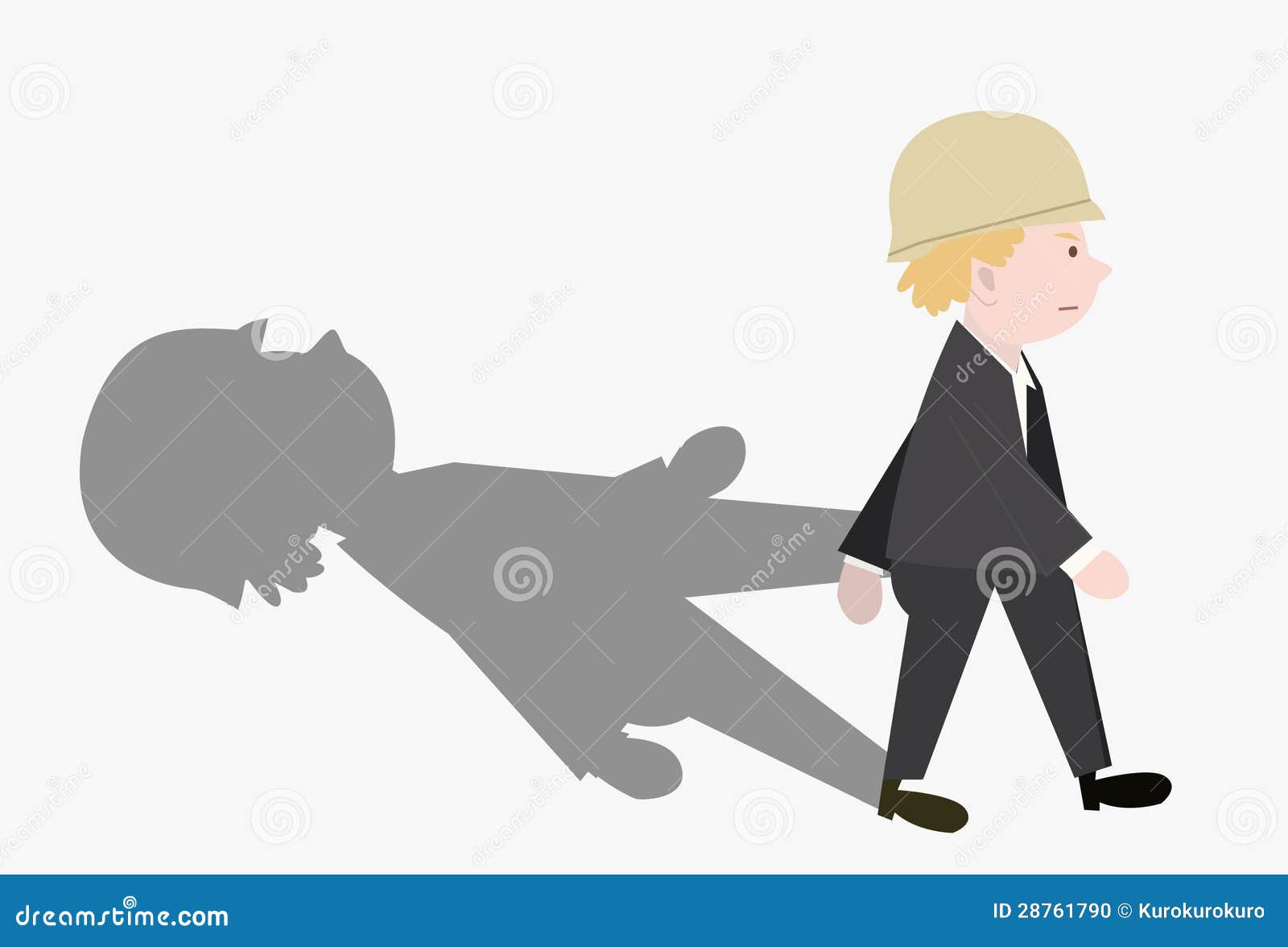 Workers shadow stock vector. Illustration of people, shadow - 28761790