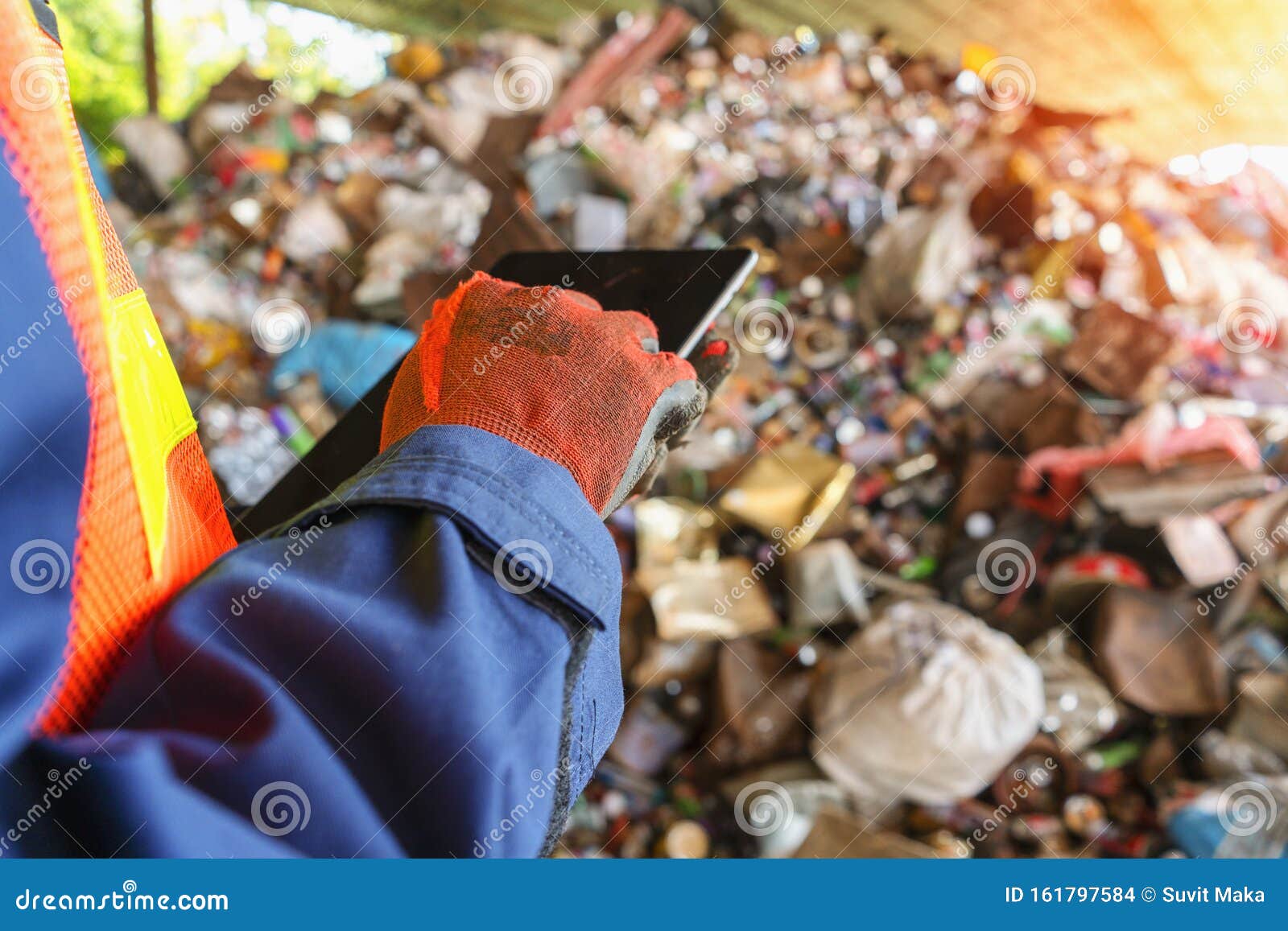 Workers Sort Out Waste for Recycling Stock Photo - Image of collection ...