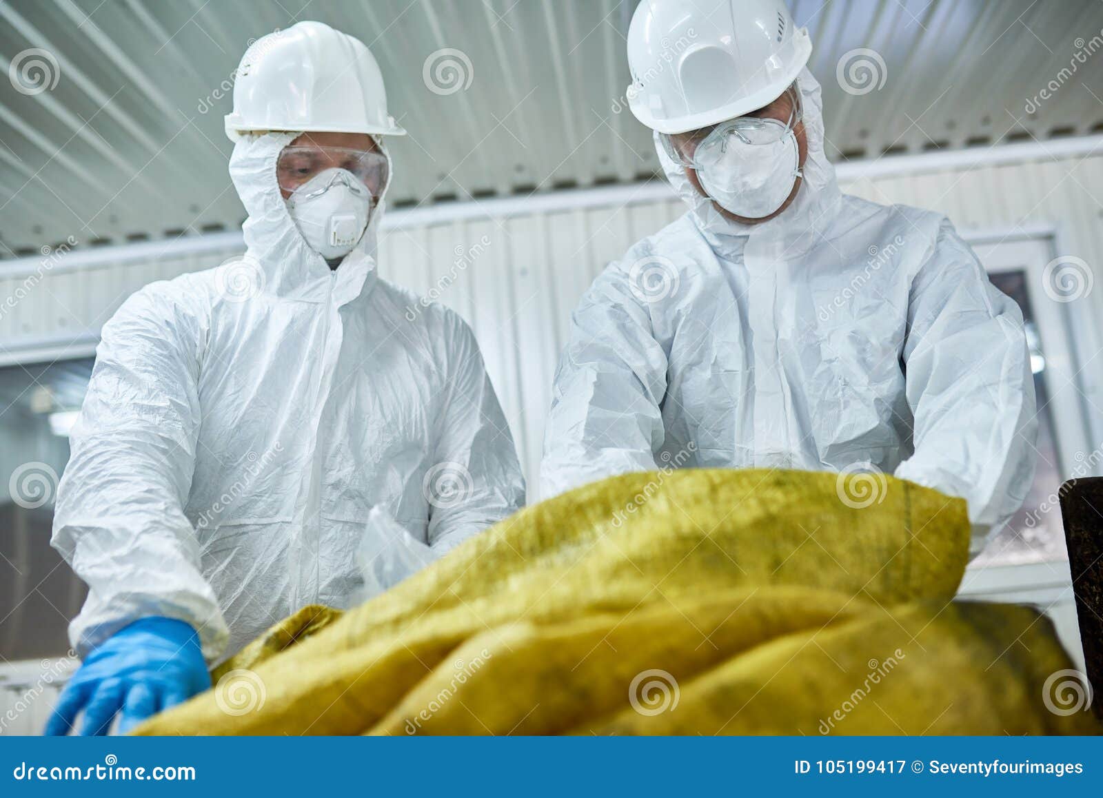 Workers Sorting Plastic on Recycling Plant Stock Image - Image of ...