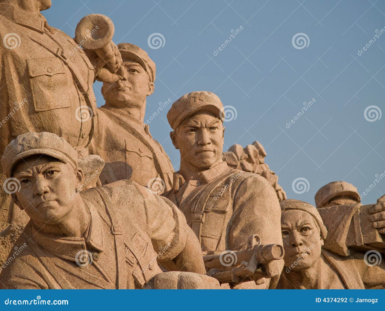 Workers Statue at Tiananmen Square Stock Photo - Image of destination ...