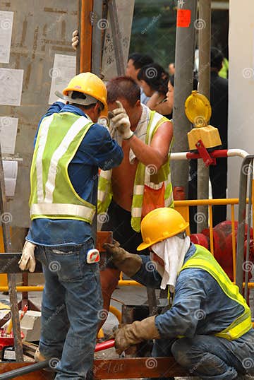 Workers at Street Level editorial image. Image of streel - 1104060
