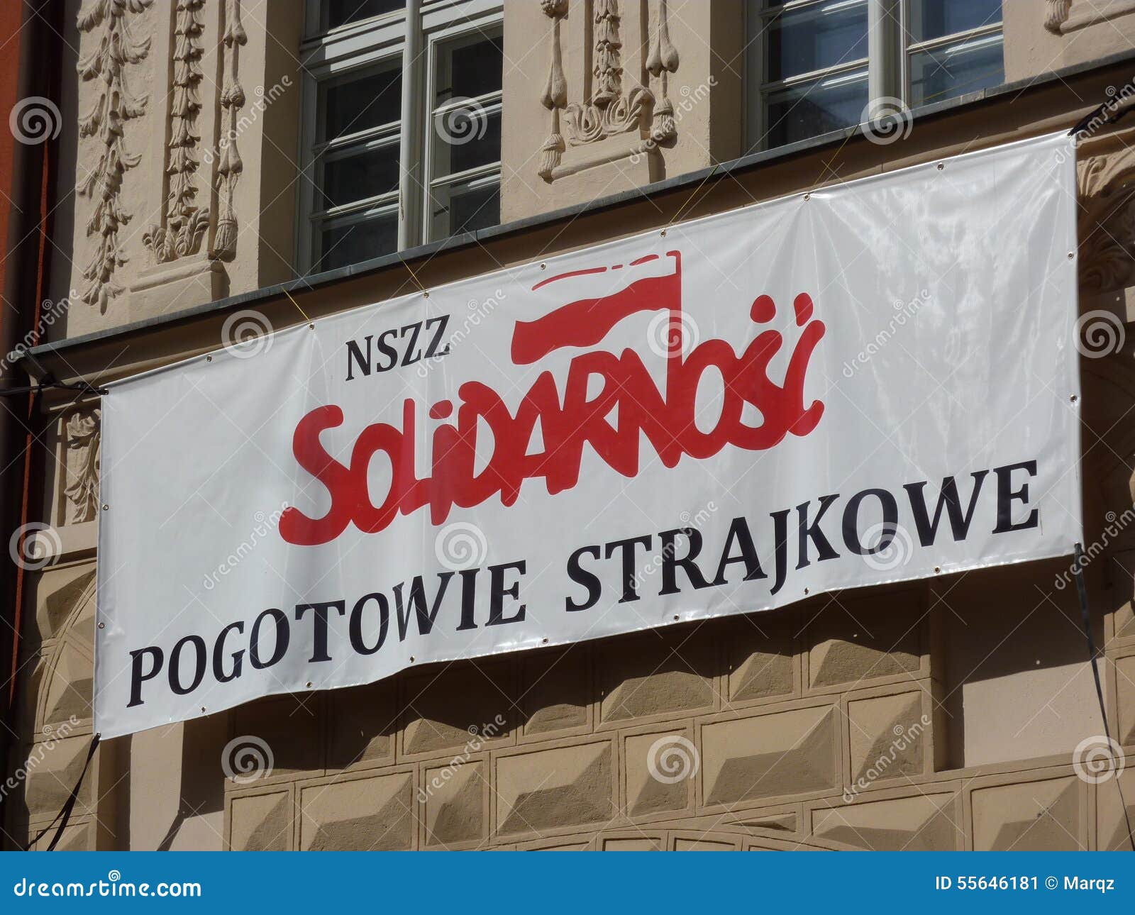 Workers Strike SolidarnoÅ›Ä‡ Editorial Photo - Image of workers, flag ...