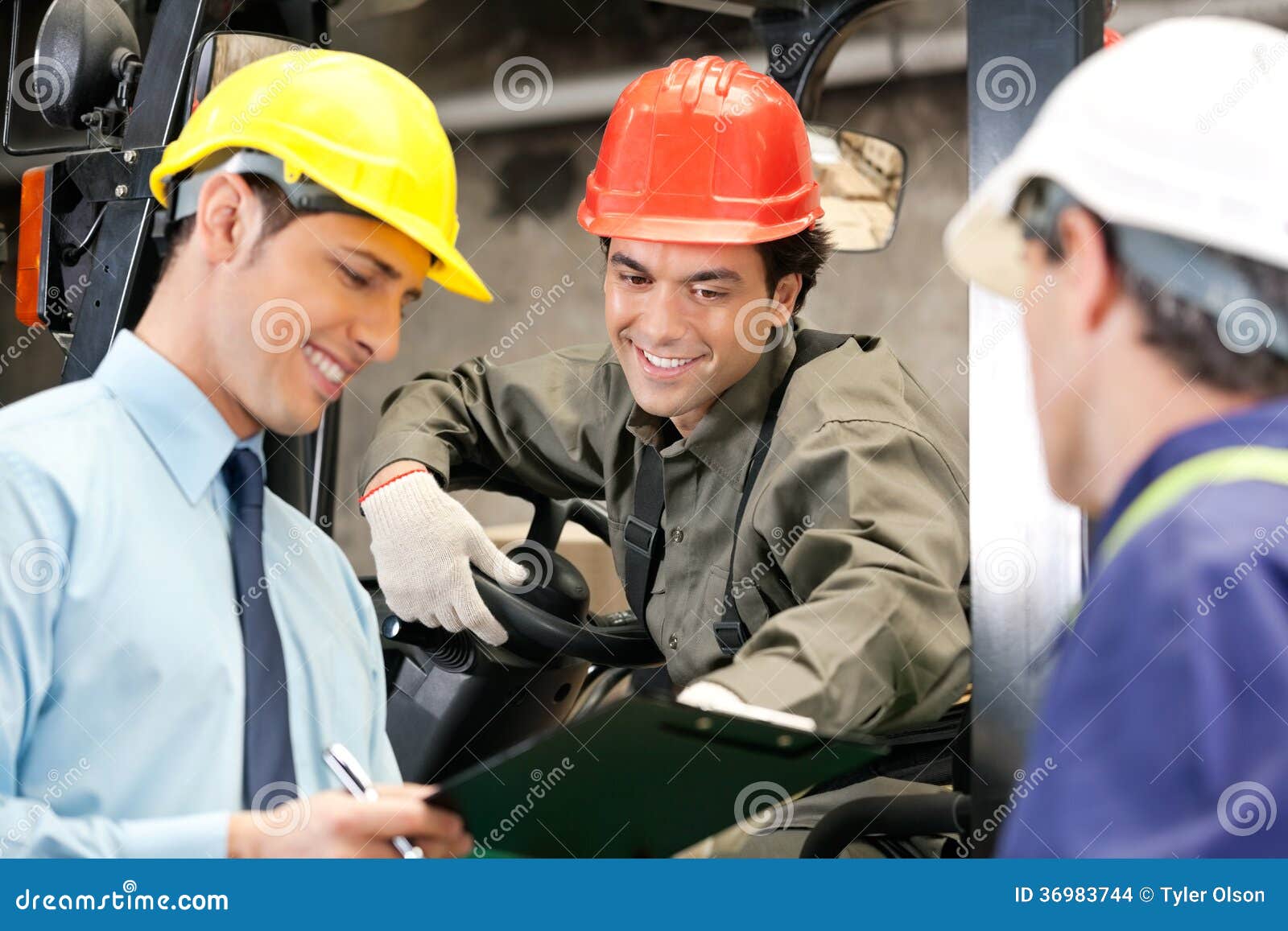Workers and Supervisors at Warehouse Stock Photo - Image of motor ...