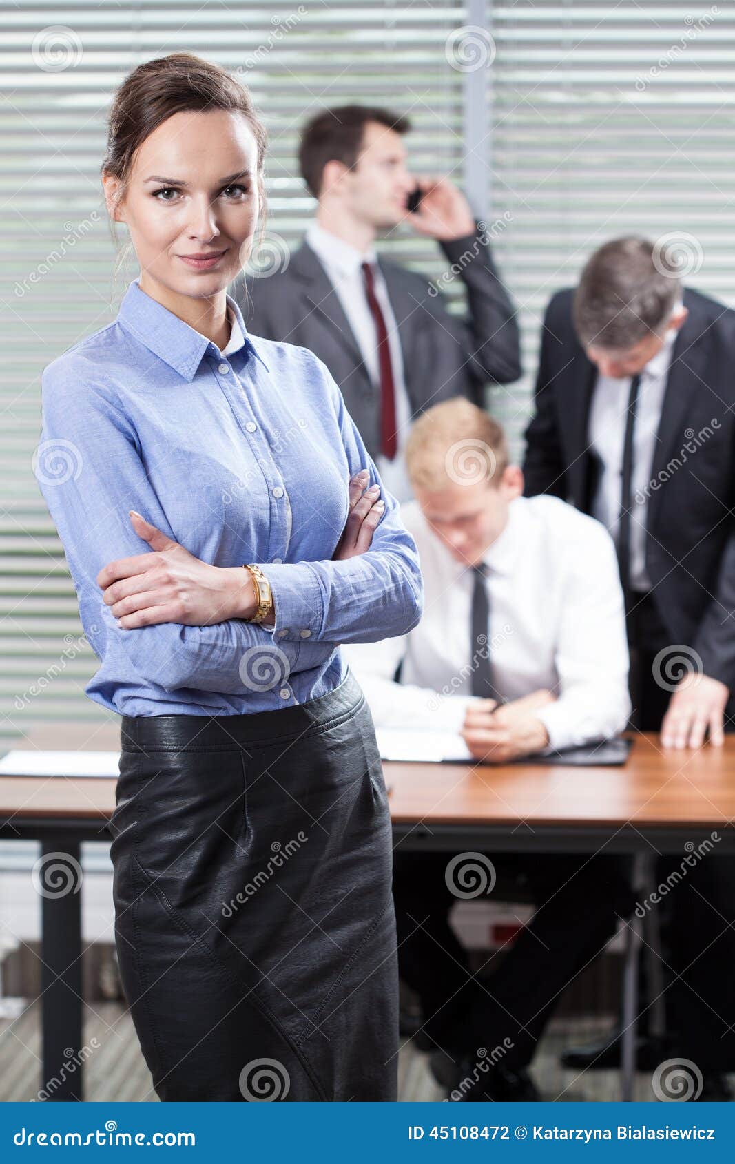 Workers at the table stock photo. Image of phone, partner - 45108472