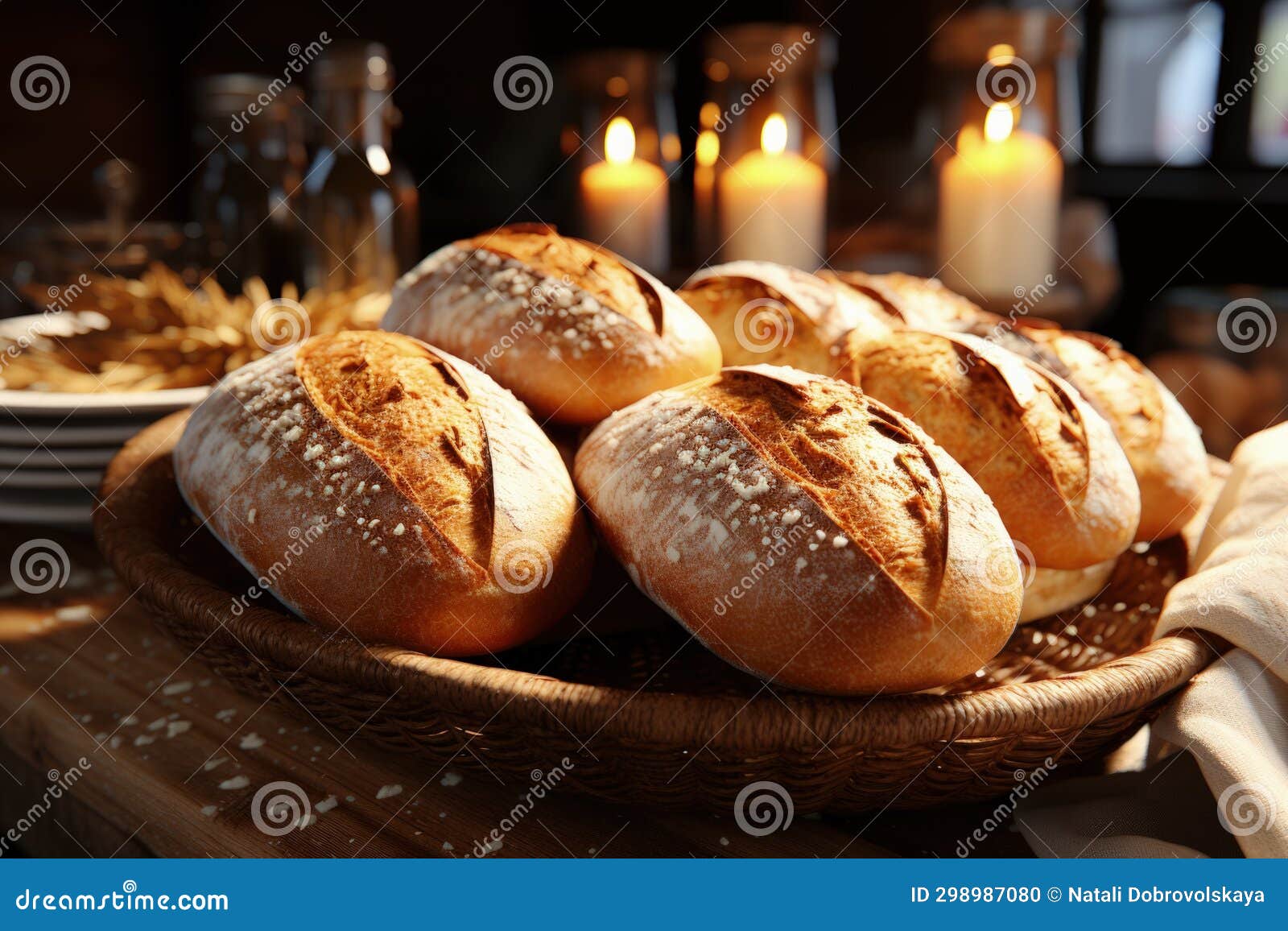 Workers Team on Bread Factory Stock Photo - Image of mixer, production ...