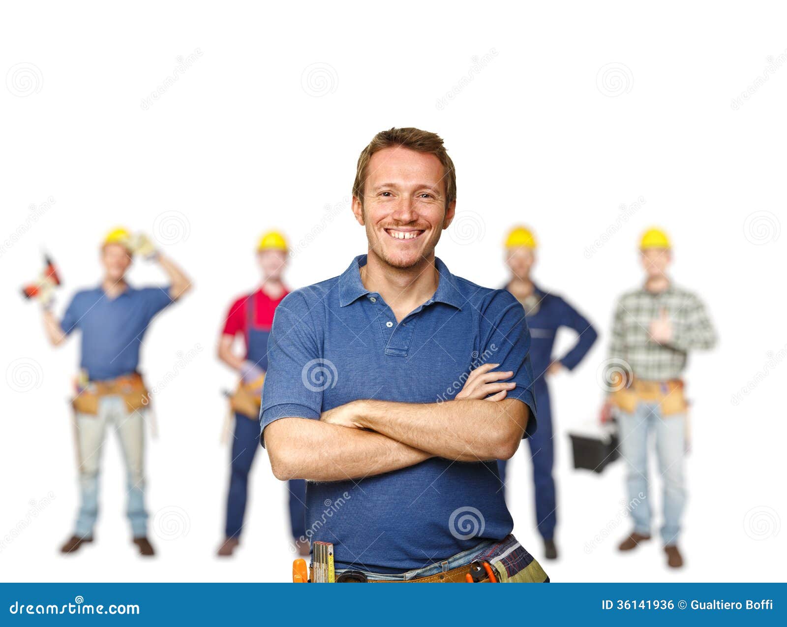 Workers team stock photo. Image of handyman, labor, friendly - 36141936