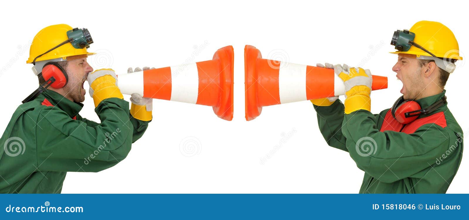 Workers team shouting stock photo. Image of labor, shirt - 15818046