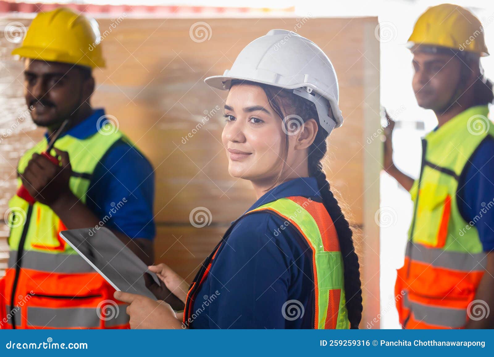 Workers Team Working in Warehouse, Manager and Supervisor Taking ...