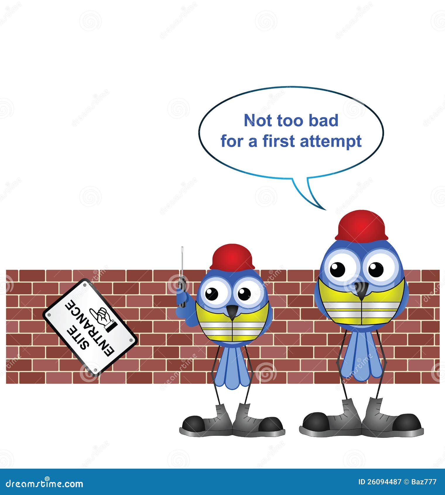 Workers with trainee stock vector. Illustration of comical - 26094487