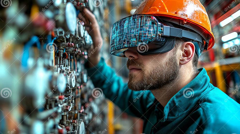 Workers Using Augmented Reality Glasses for Enhanced Visualizations in ...