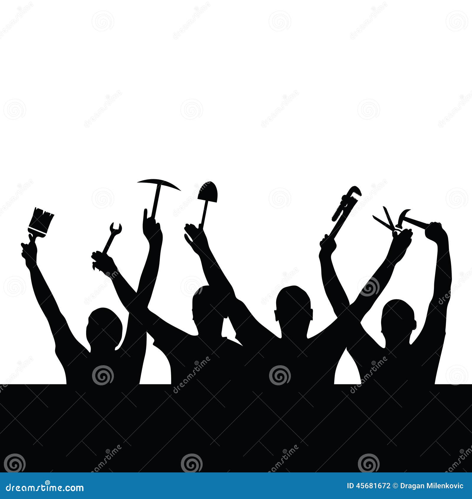 Workers Vector Illustration Stock Vector - Illustration of person ...