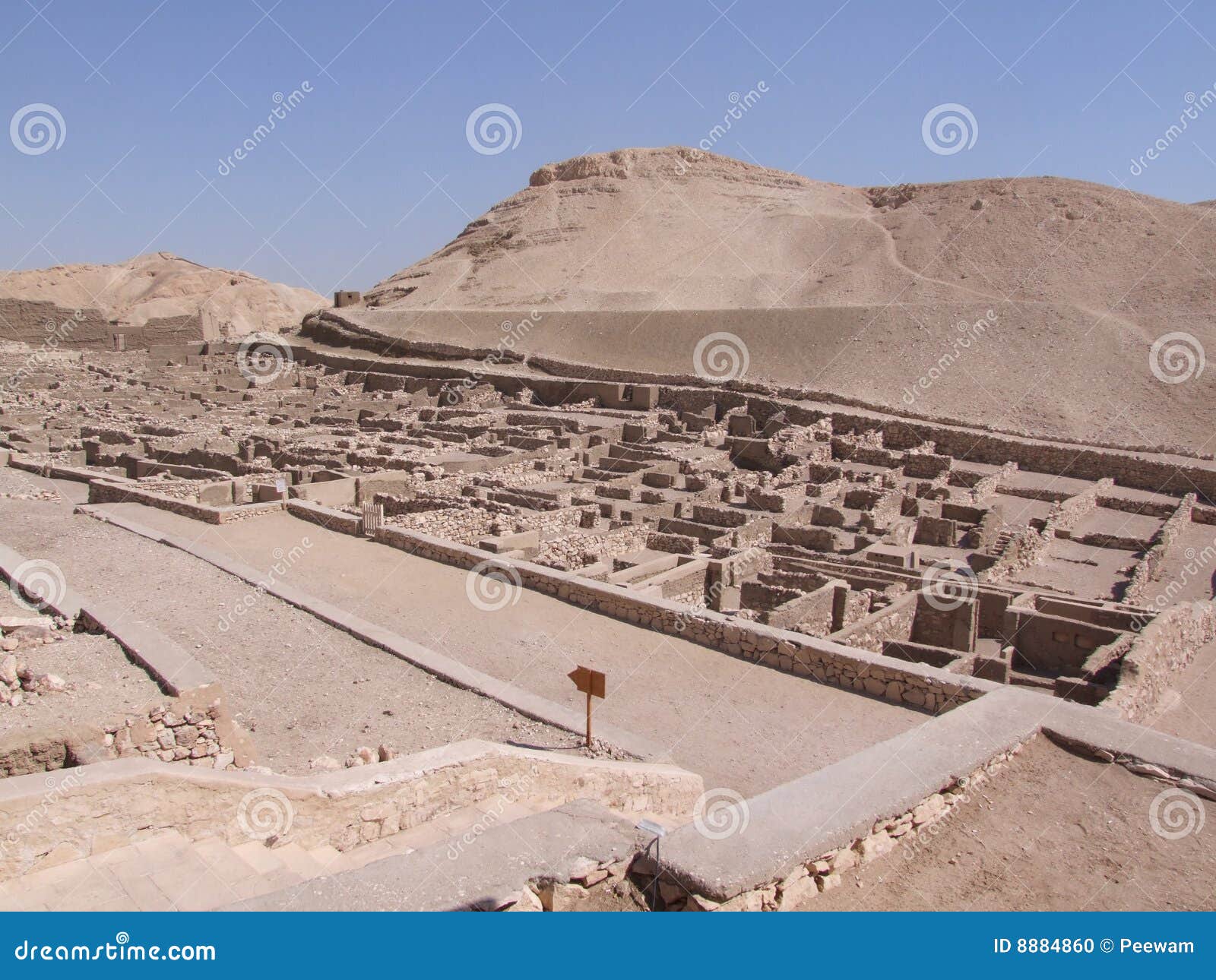 The Workers Village stock photo. Image of valley, egyptian - 8884860