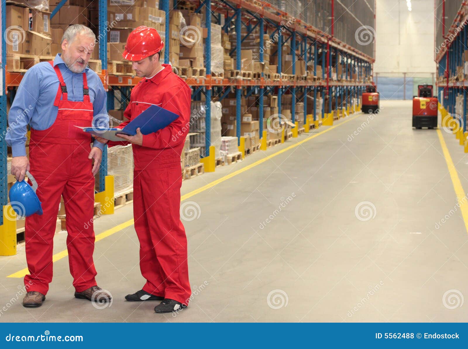 Workers in Factory Warehouse Stock Photo - Image of document, indoor ...