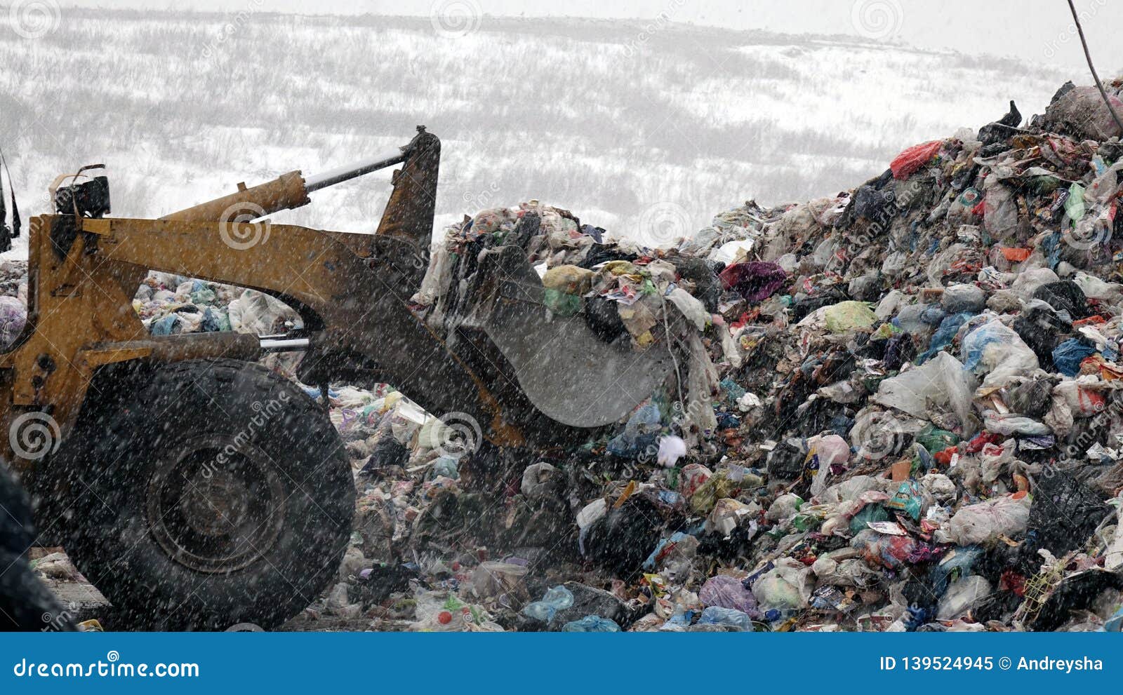 Workers At The Waste Processing Plant. Sorting Trash On A Conveyor Belt ...