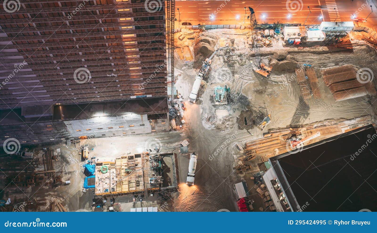 Workers Welding Building Skeleton. Processing of Metal Structures ...