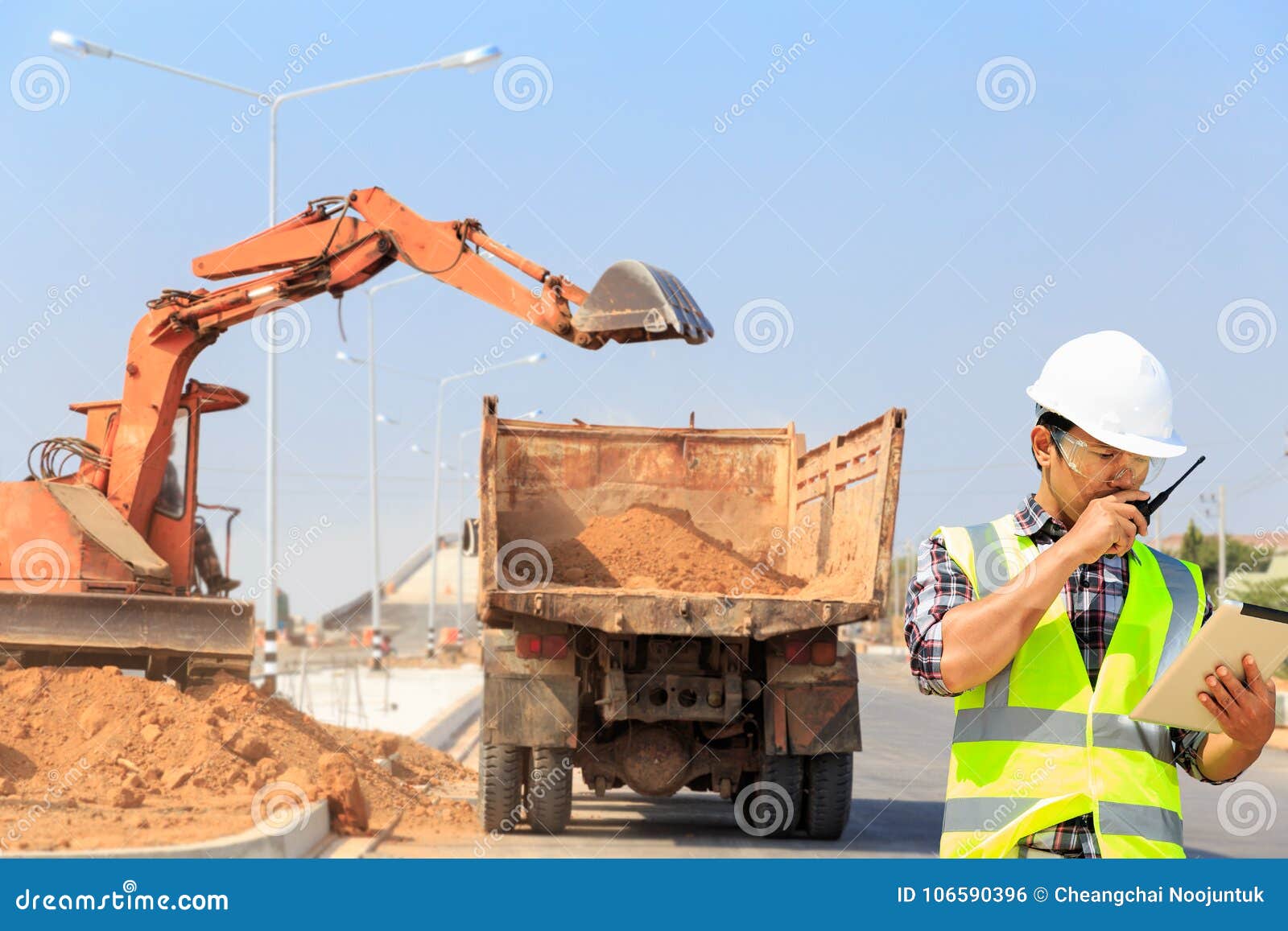 Expressway construction stock photo. Image of expressway - 106590396