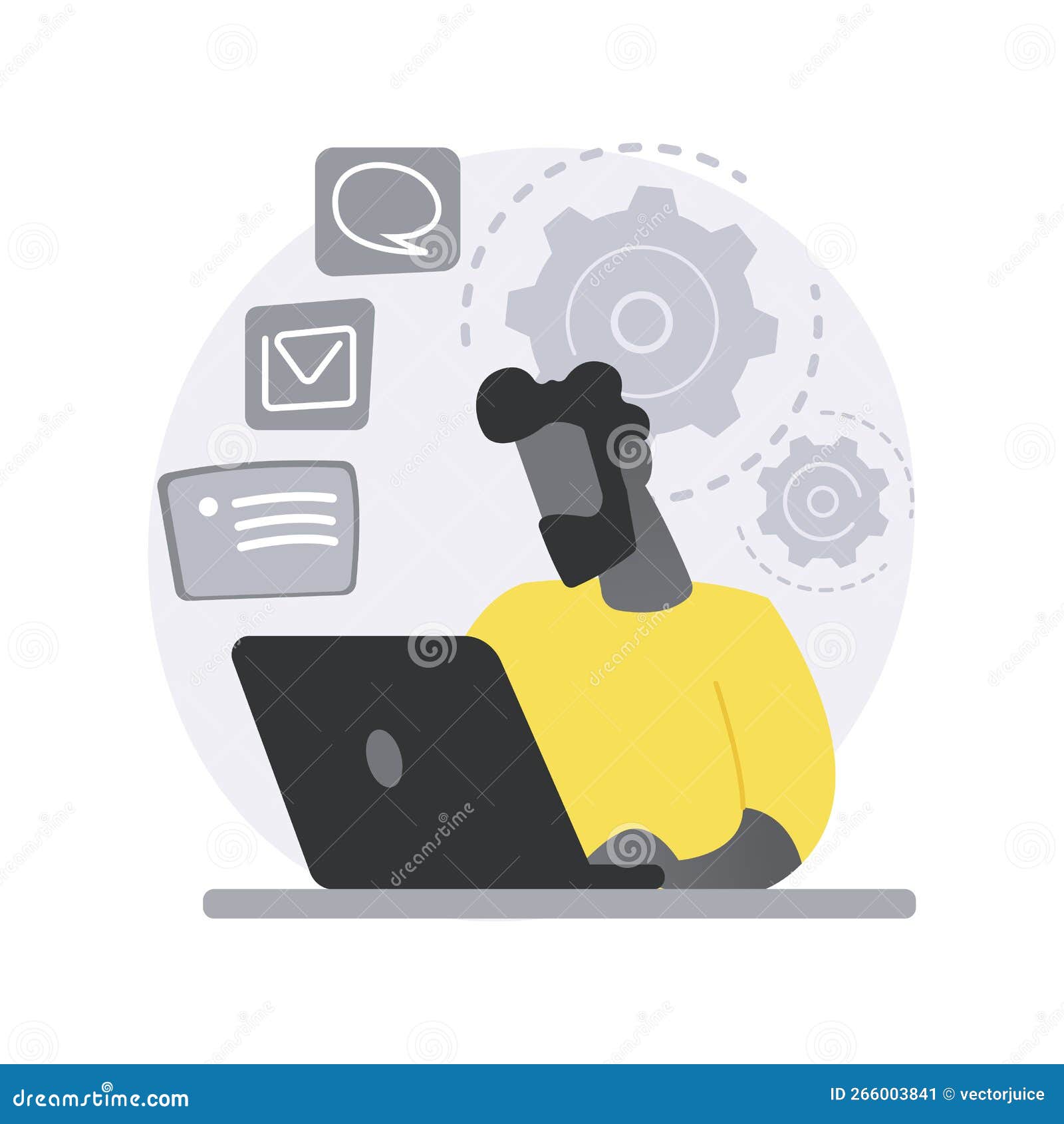 Workflow Abstract Concept Vector Illustration Stock Vector ...