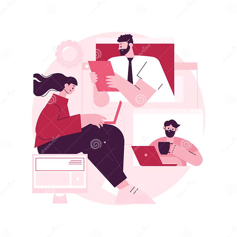Workflow Abstract Concept Vector Illustration. Stock Vector ...