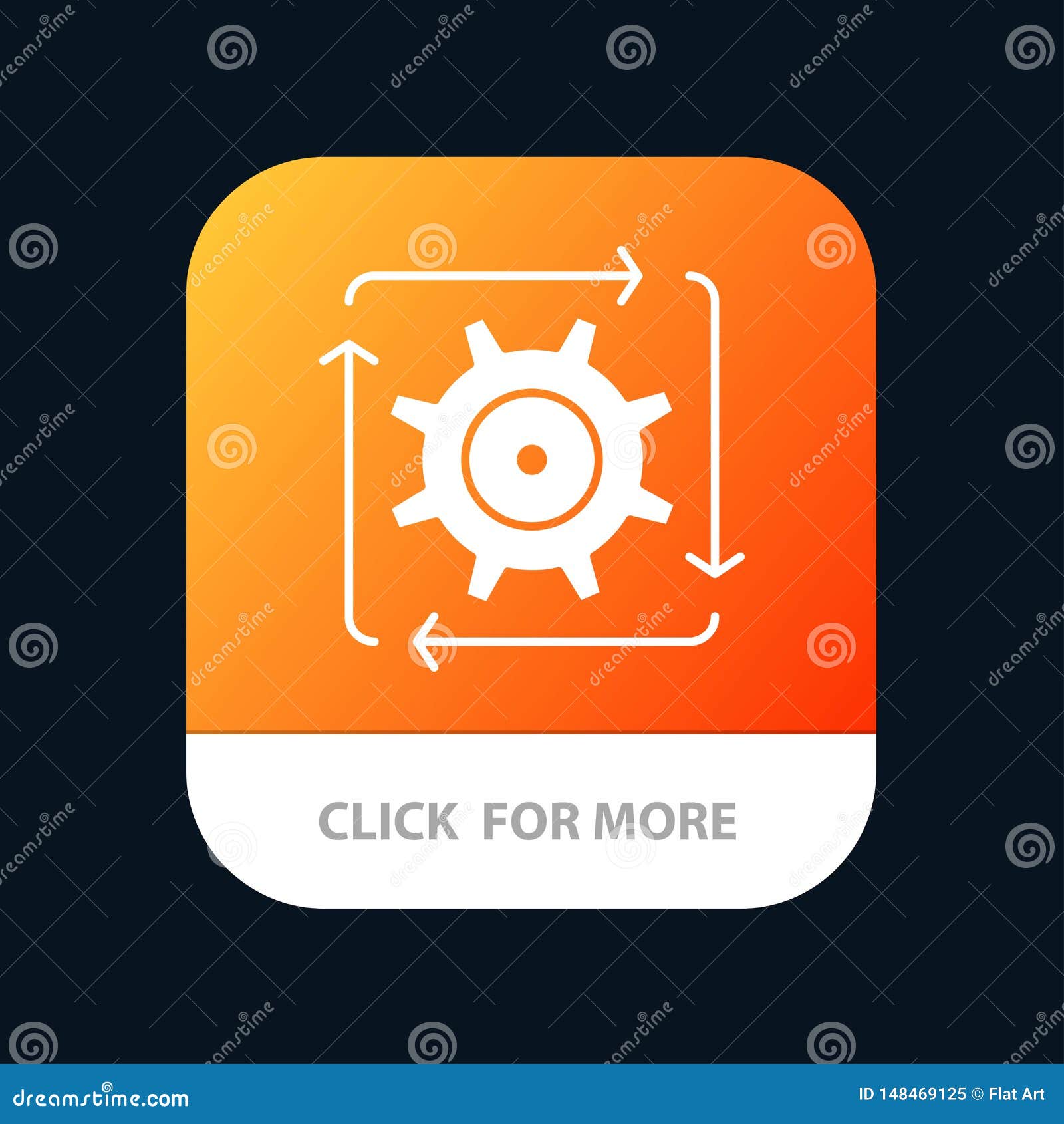 Workflow Automation Development Flow Operation Mobile App Button Android And Ios Glyph