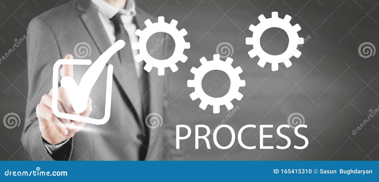 Workflow Automation Icon with Check Stock Photo - Image of options ...