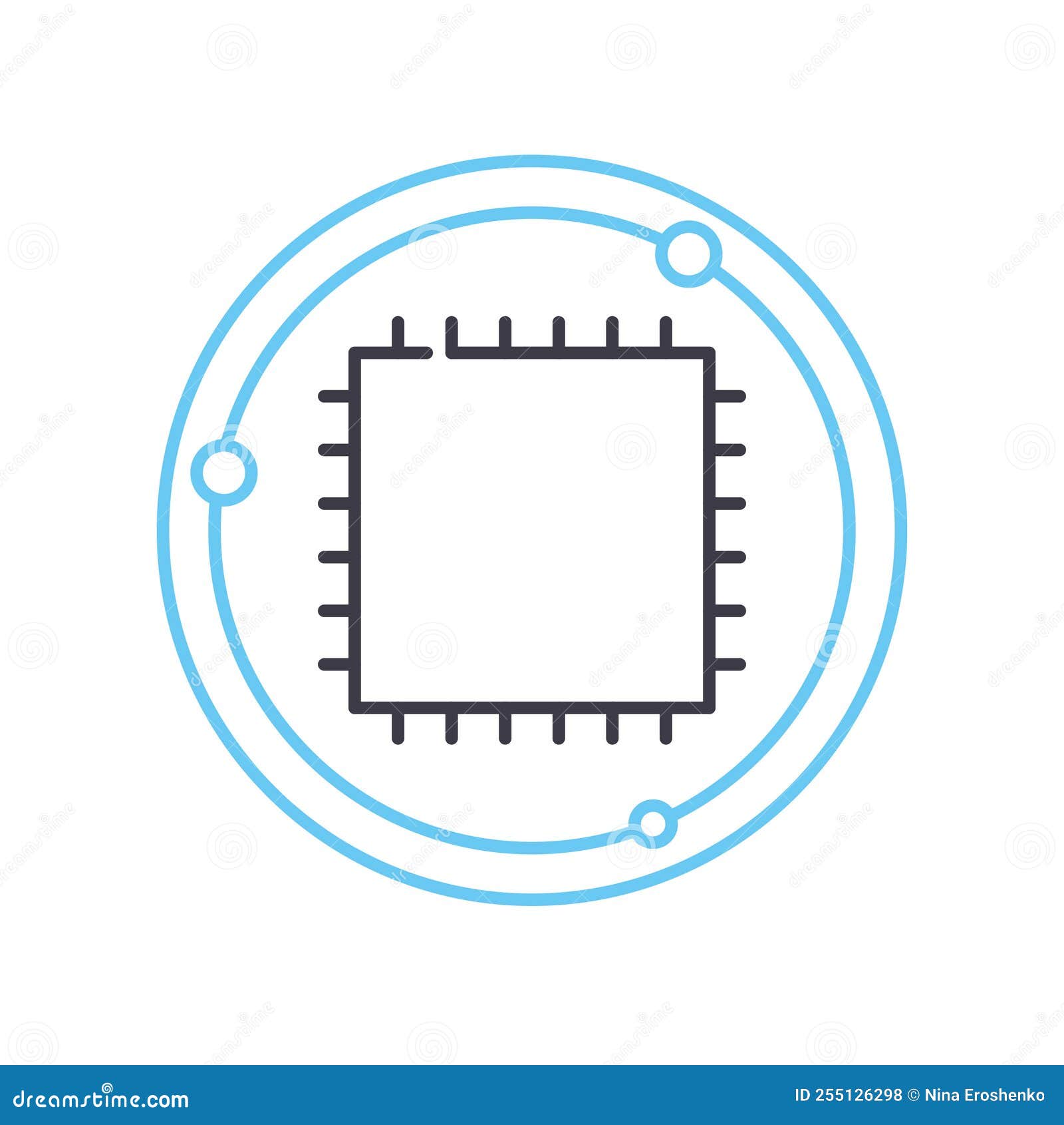 Workflow Automation Line Icon, Outline Symbol, Vector Illustration ...