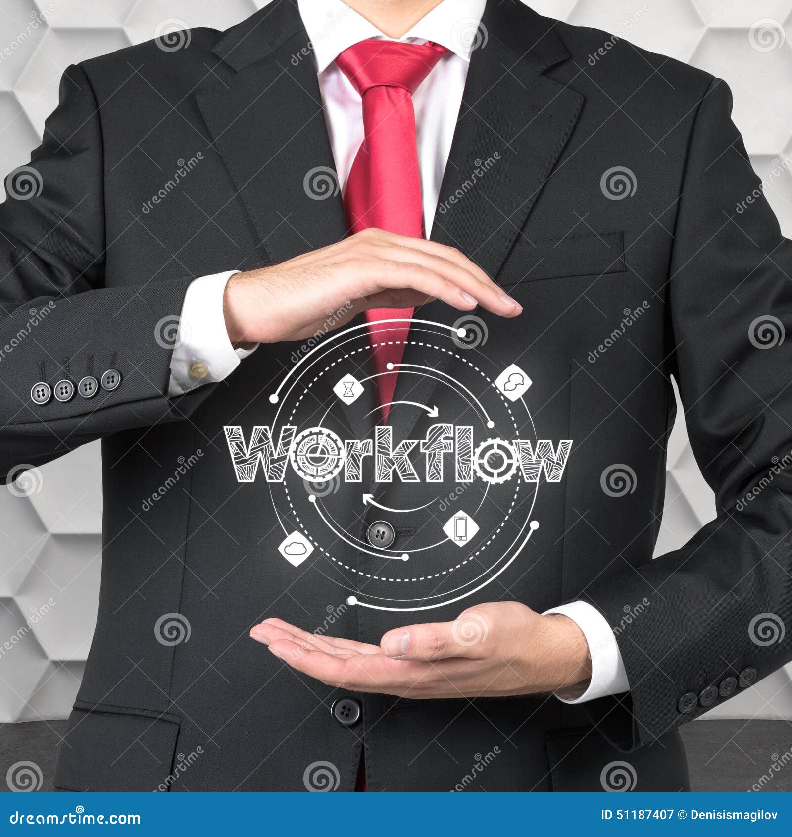 Workflow stock image. Image of chart, circle, businessman - 51187407