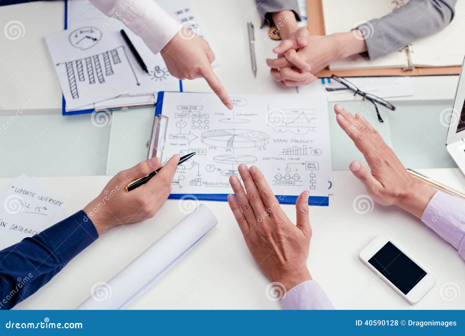 Workflow stock photo. Image of explaining, graphic, cooperation - 40590128