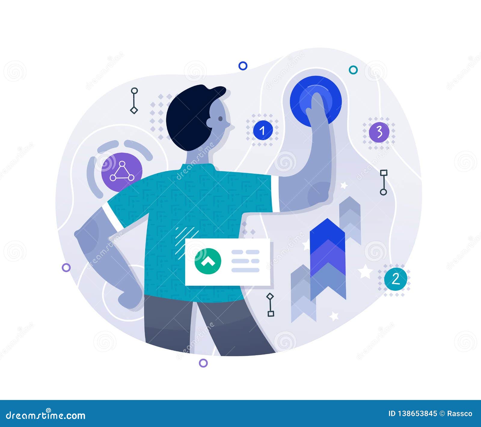 Workflow Concept stock vector. Illustration of concept - 138653845