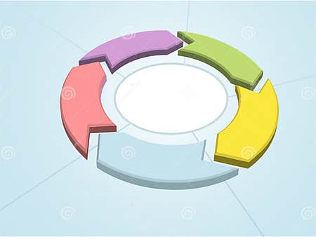 Workflow Cycle Process Management Arrows Circle Stock Vector ...