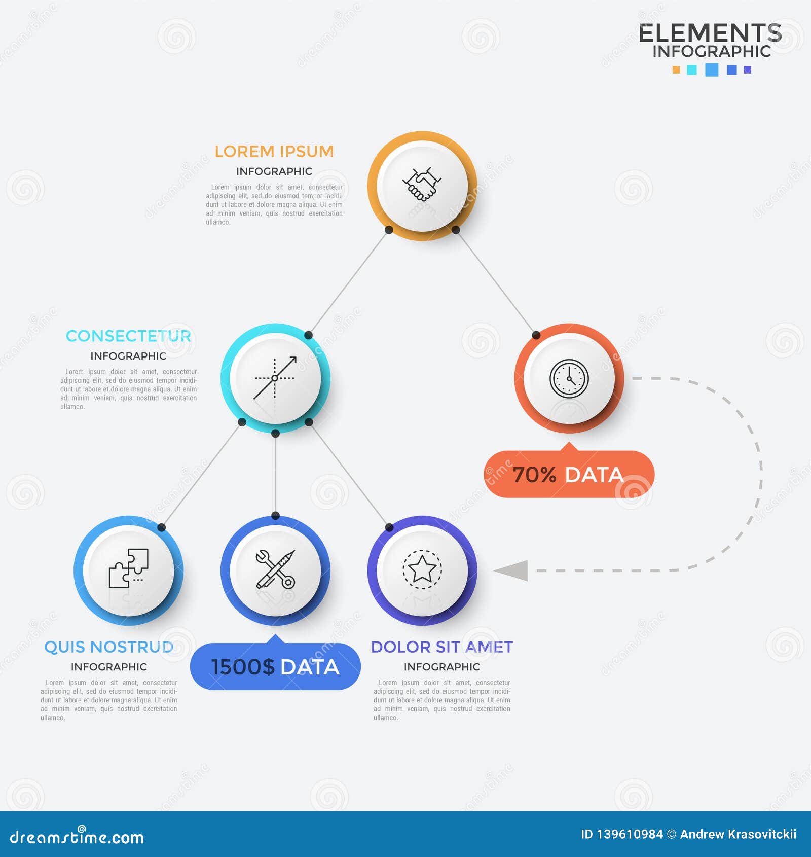 Modern Infographic Design Template Stock Vector - Illustration of ...