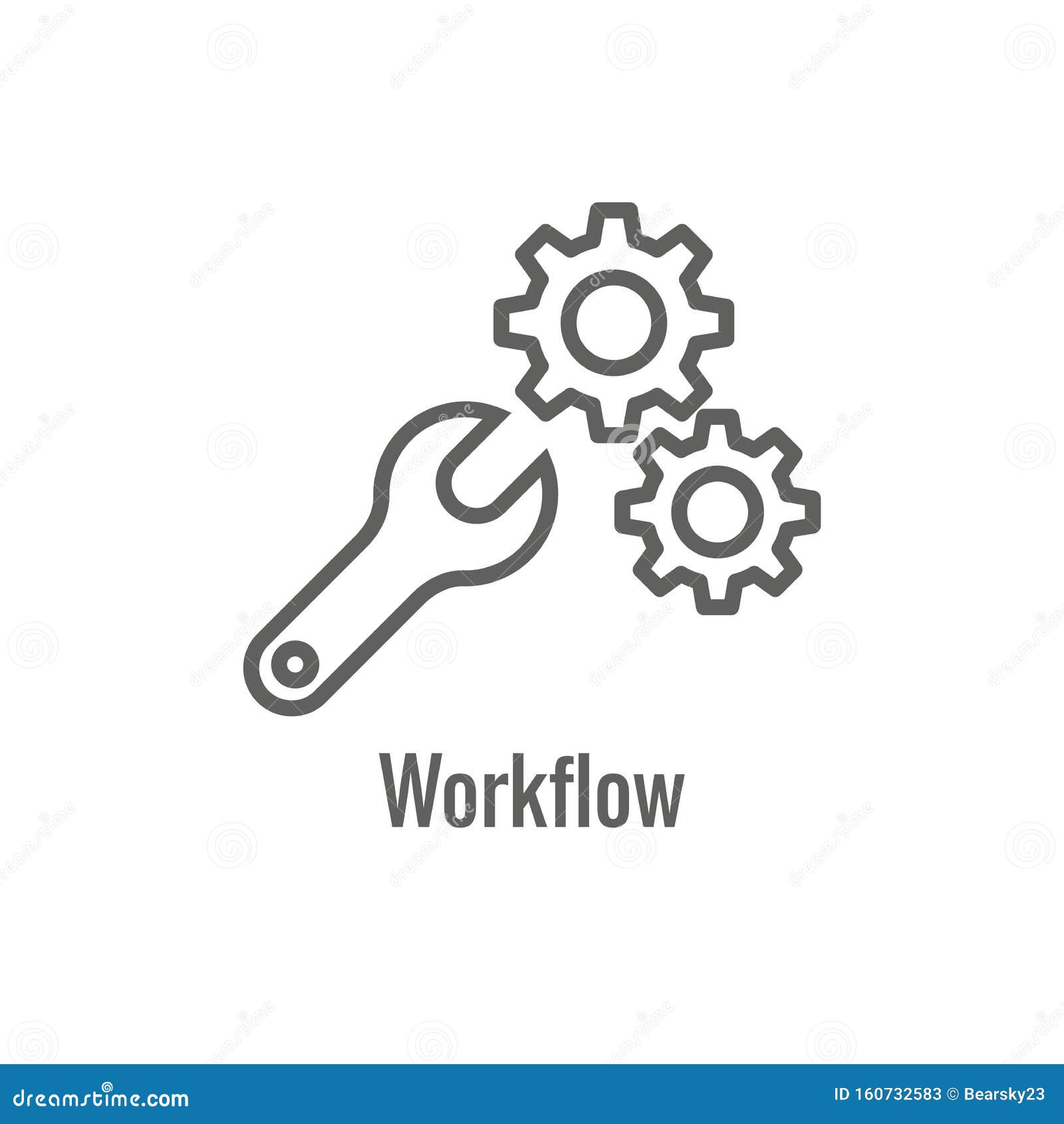 Workflow Efficiency Icon Set And Web Header Banner With Operations, Processes, Automation, Etc ...