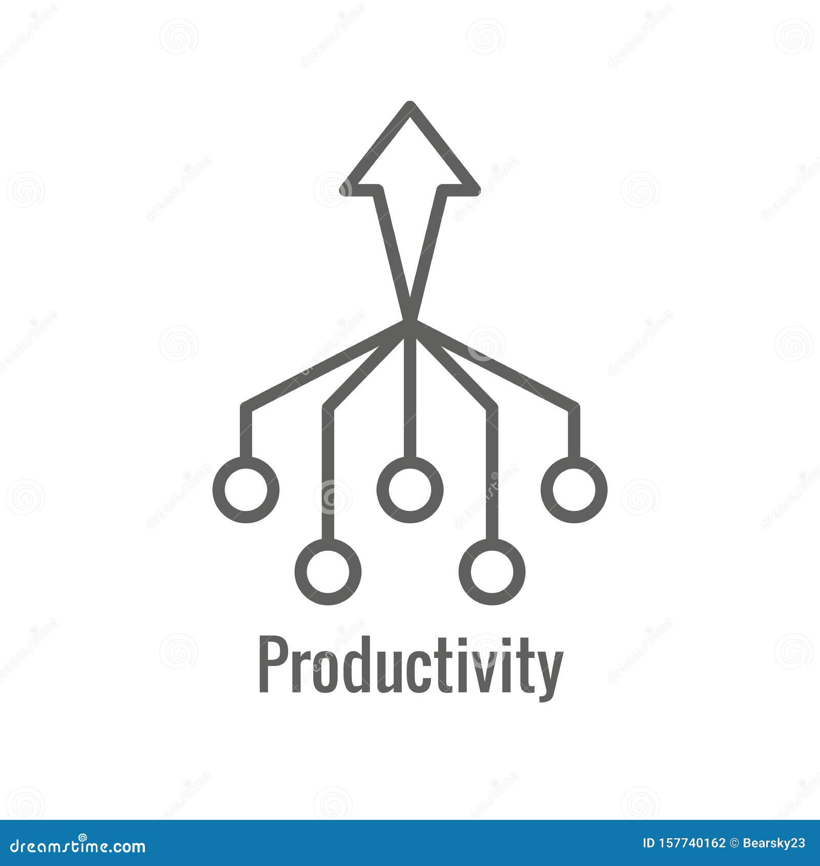 Workflow Efficiency Icon Showing An Aspect Of Efficiency In Workflow Stock Vector Illustration