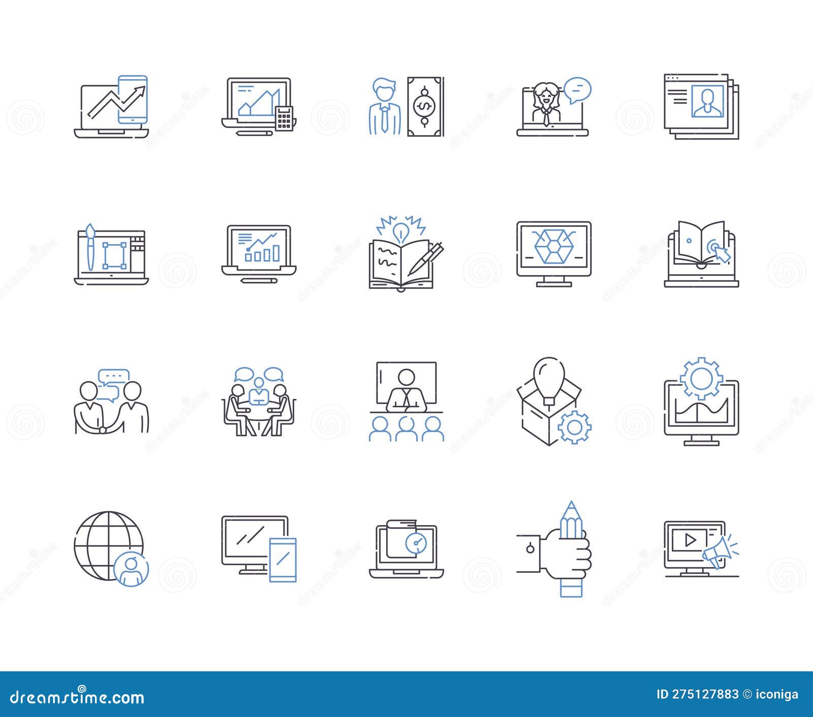 Workflow and Employee Outline Icons Collection. Workforce, Employee ... Workflow and Employee Outline Icons Collection. Workforce, Employee ...