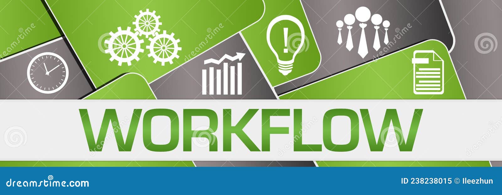 Workflow Green Grey Rounded Squares Texture Symbols Stock Illustration ...