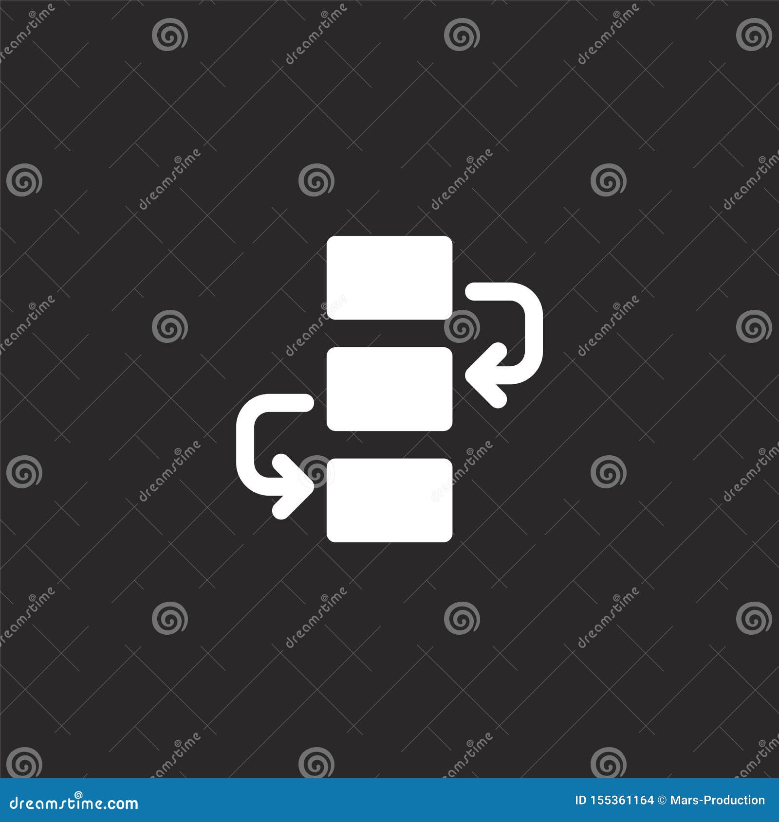 Workflow Icon. Filled Workflow Icon for Website Design and Mobile, App ...