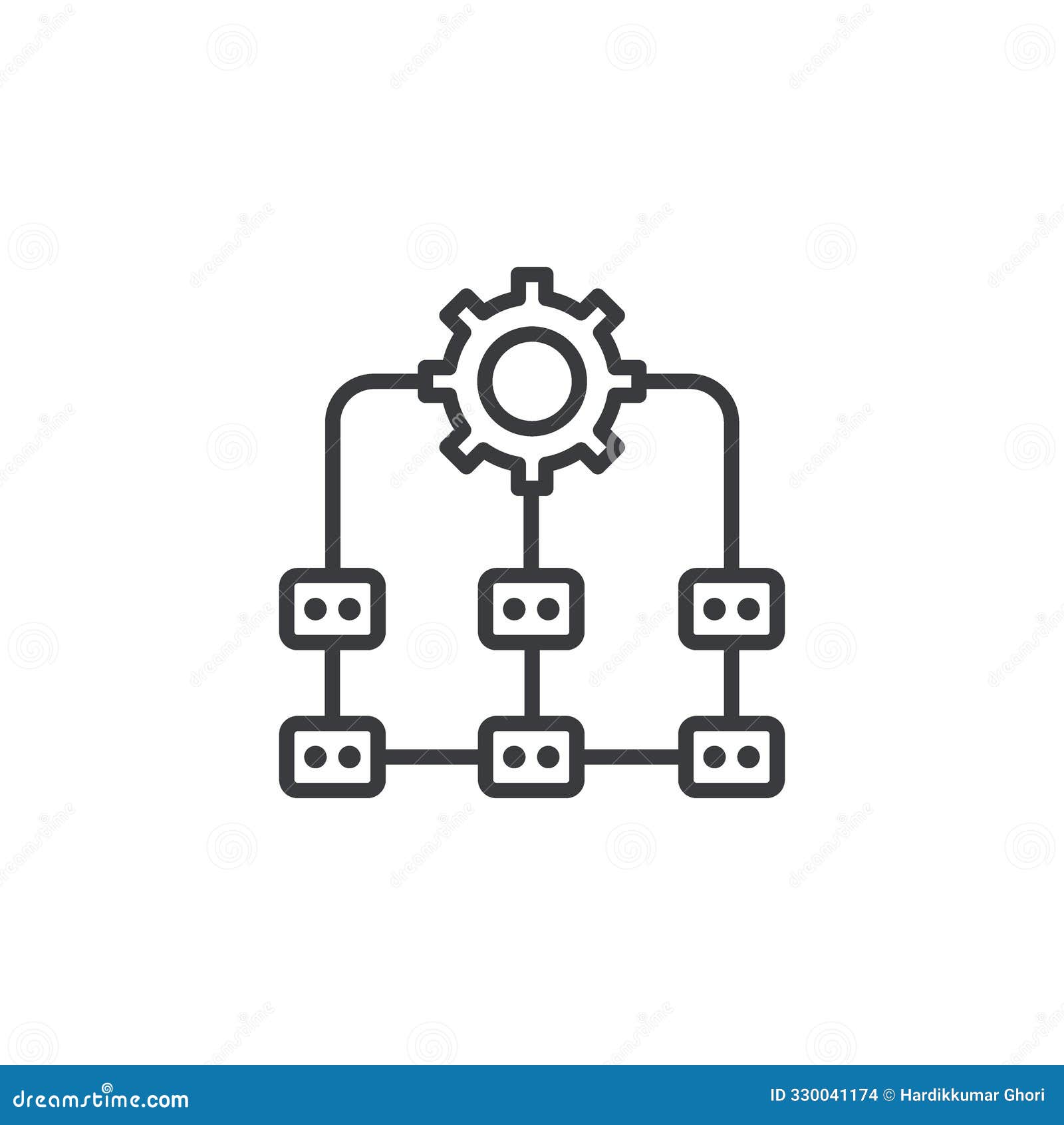 Workflow Icon Vector Set on White Background Stock Vector ...