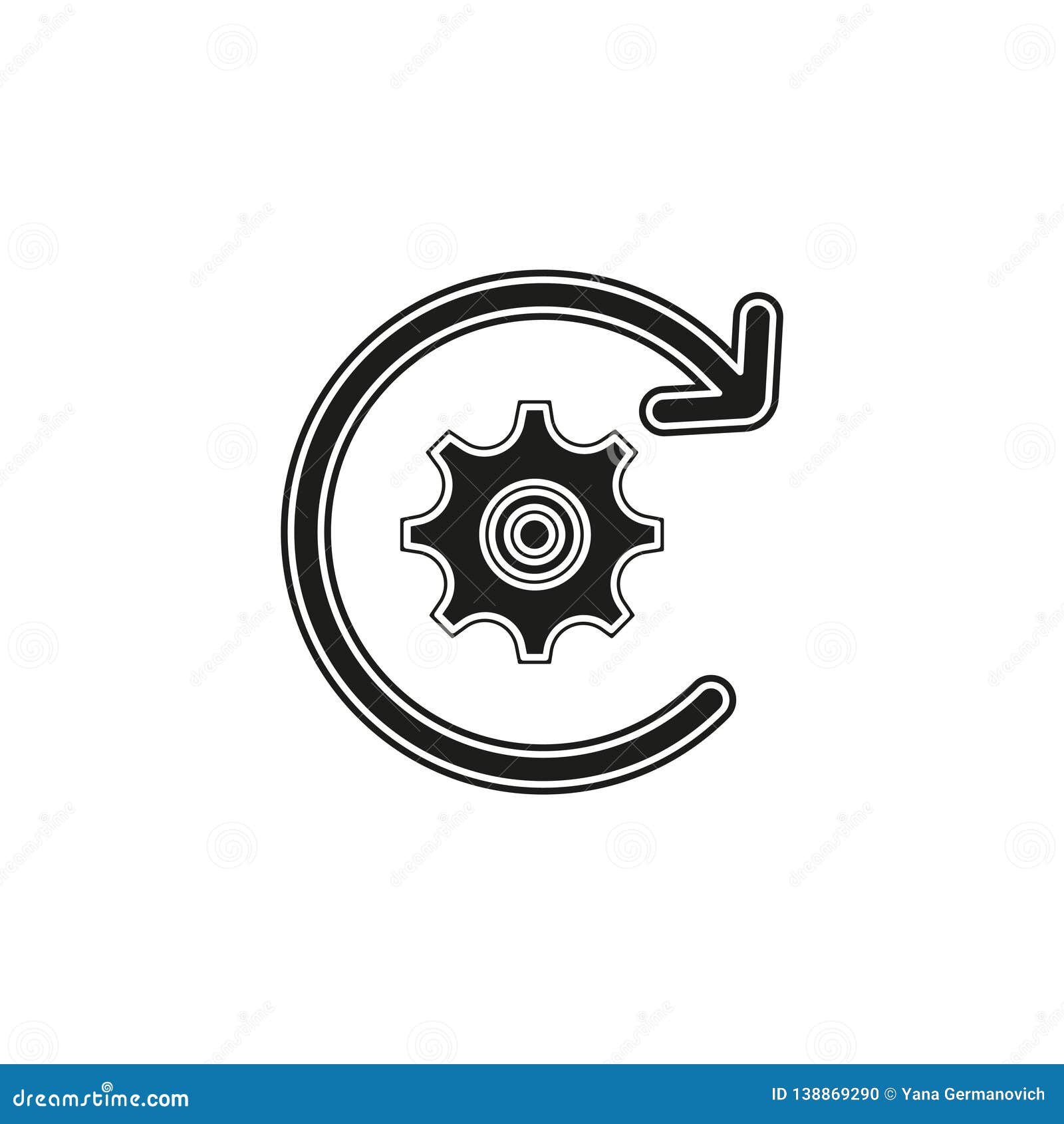 Workflow Icon. Simple Element Stock Illustration - Illustration of ...