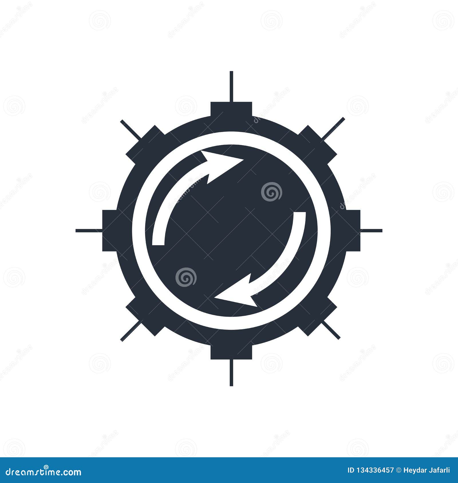 Workflow Icon Vector Sign and Symbol Isolated on White Background ...