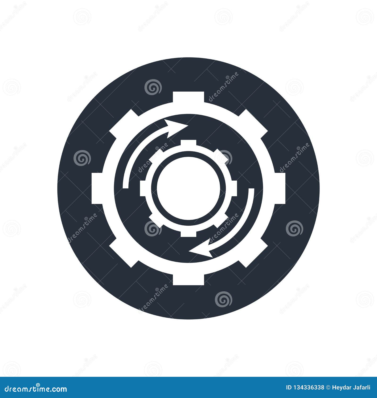 Workflow Icon Vector Sign and Symbol Isolated on White Background ...