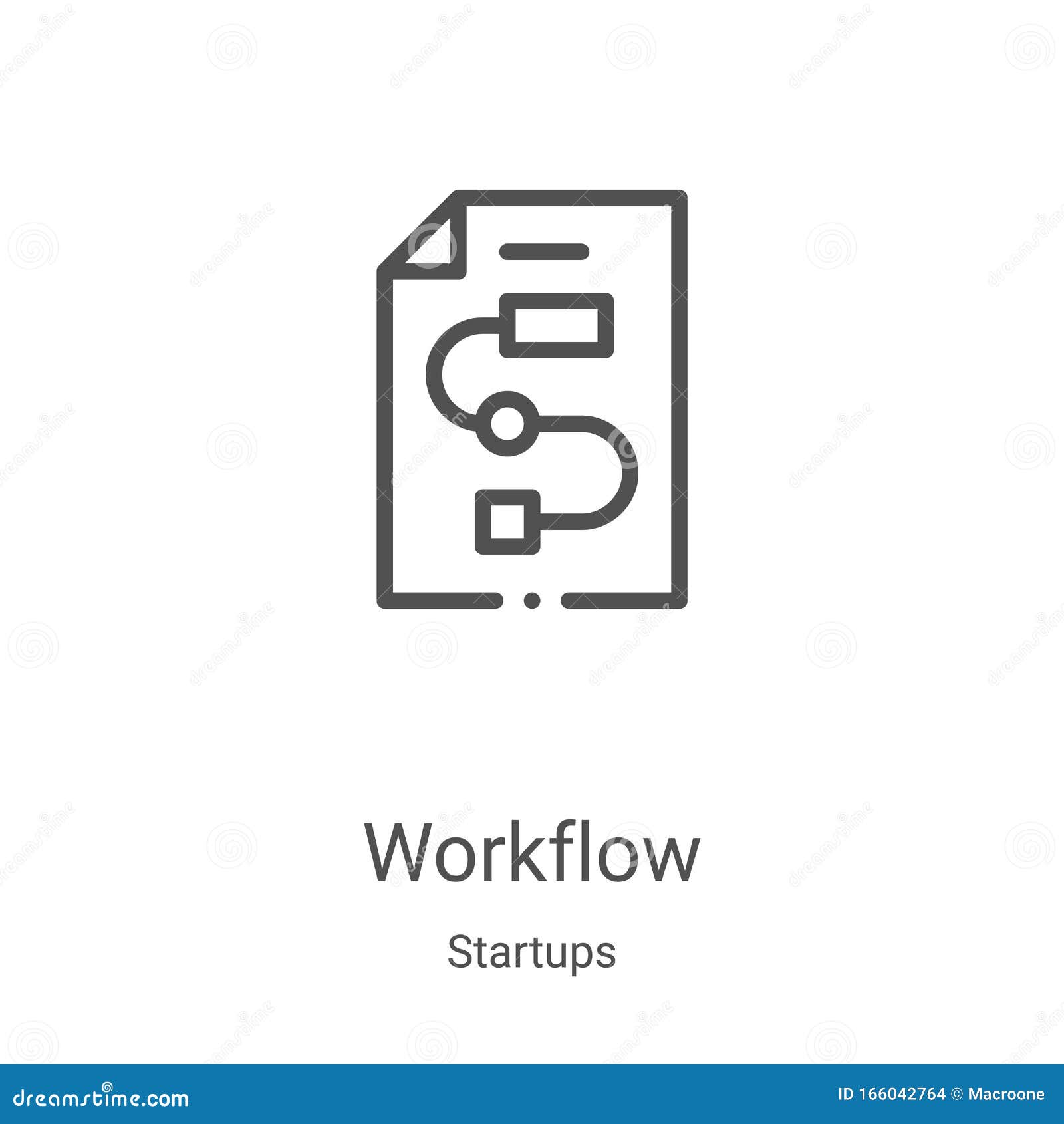 Workflow Icon Vector From Startups Collection Thin Line Workflow Outline Icon Vector