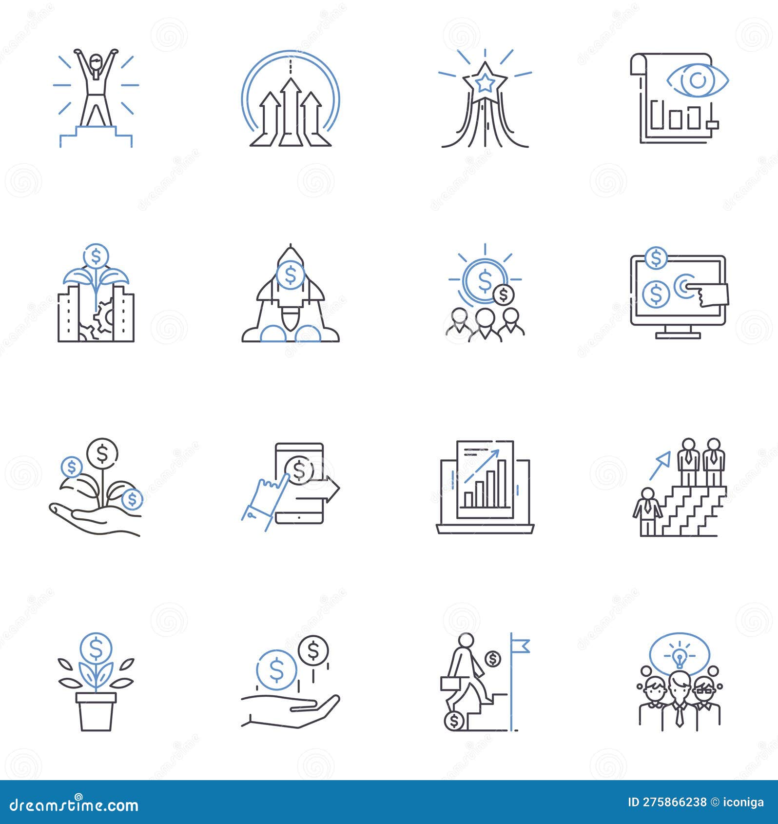 Workflow Improvement Line Icons Collection Efficiency Streamlining