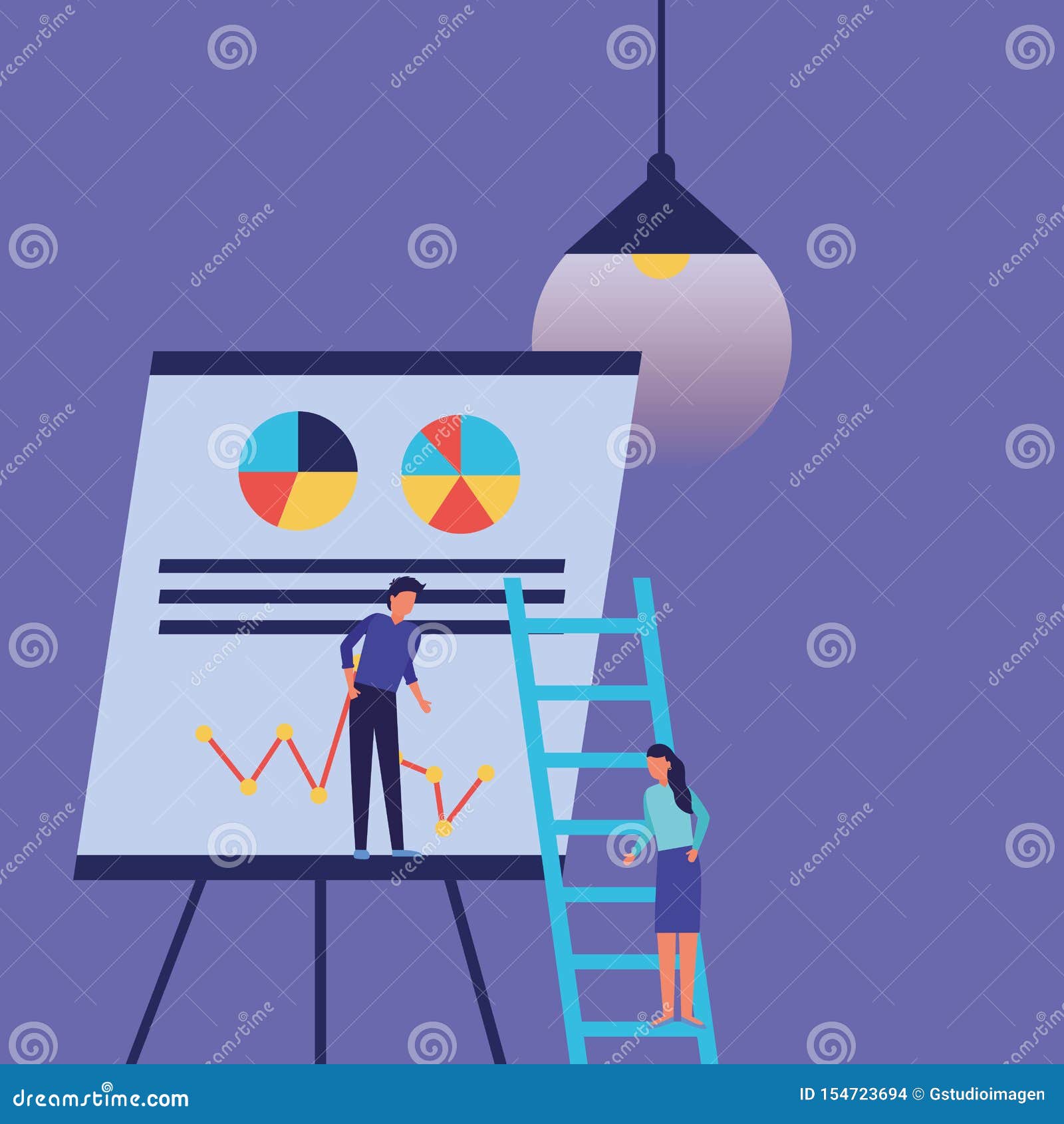 Workflow and Infographic Vector Design Stock Illustration ...