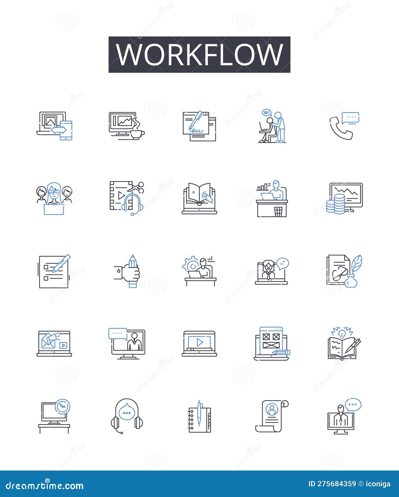 Task Procedure Line Icons Collection. Steps, Process, Method, Workflow ... Task Procedure Line Icons Collection. Steps, Process, Method, Workflow ...