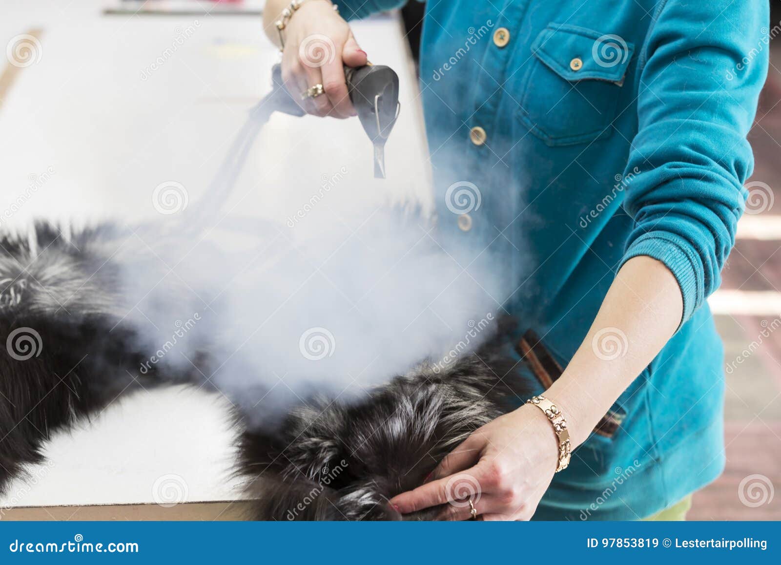 Workflow and Making the Animals Fur Stock Image - Image of spool ...